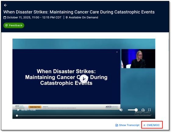 Continuing Education Information - ASCO