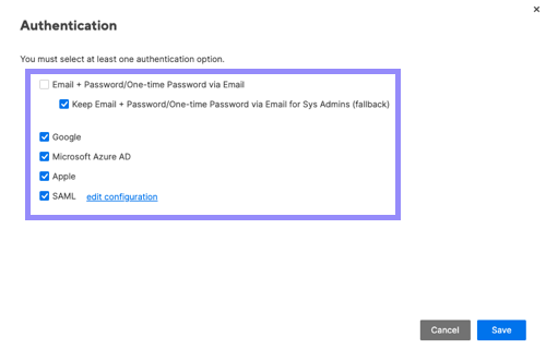Smartsheet's default sign-in options | Smartsheet Learning Center