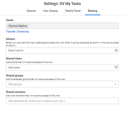 Create your view | Smartsheet Learning Center