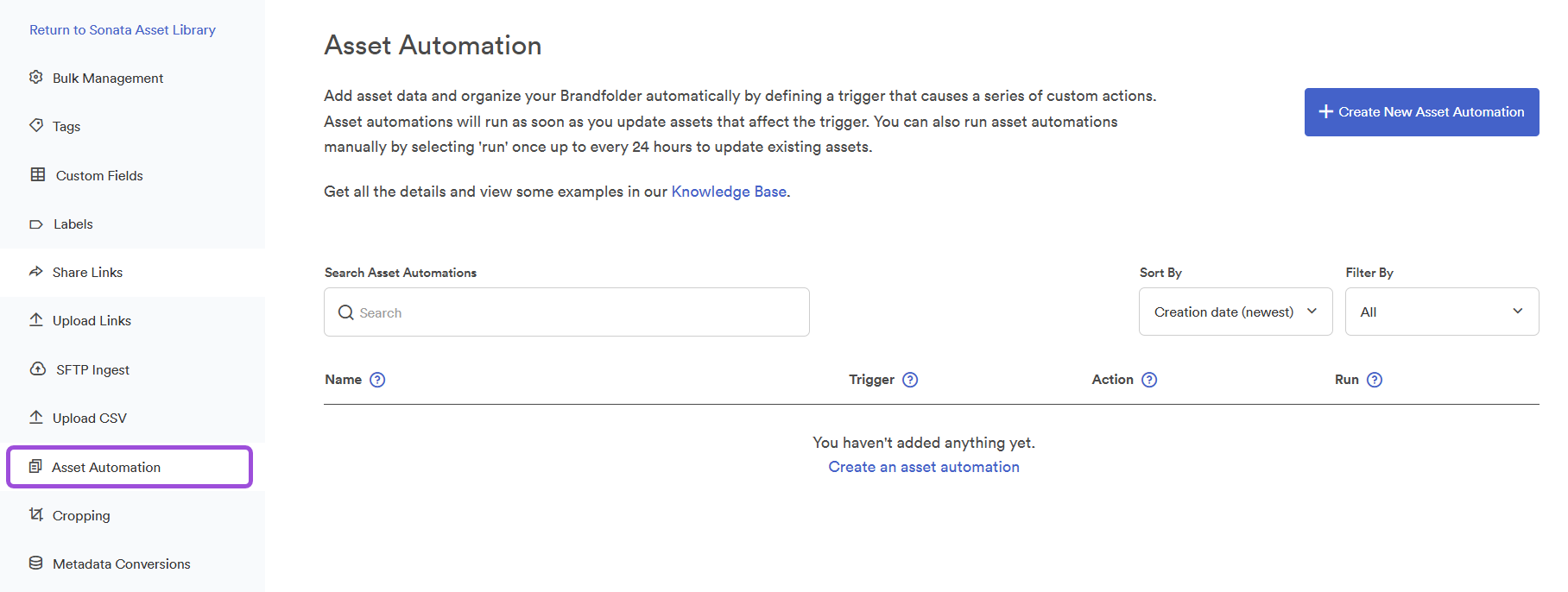 Brandfolder asset automation | Smartsheet Learning Center