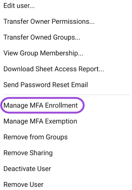 Admin Center: Reset authenticator app MFA for users | Smartsheet ...