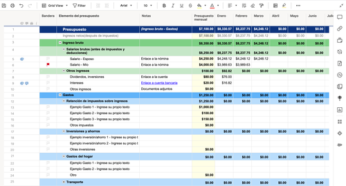 Online Monthly Budget and Expense Tracker | Smartsheet