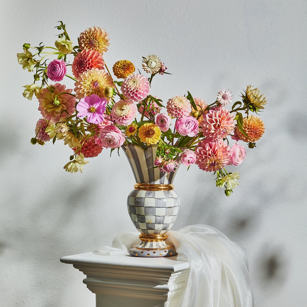 MacKenzie-Childs | Sterling Check Great Vase