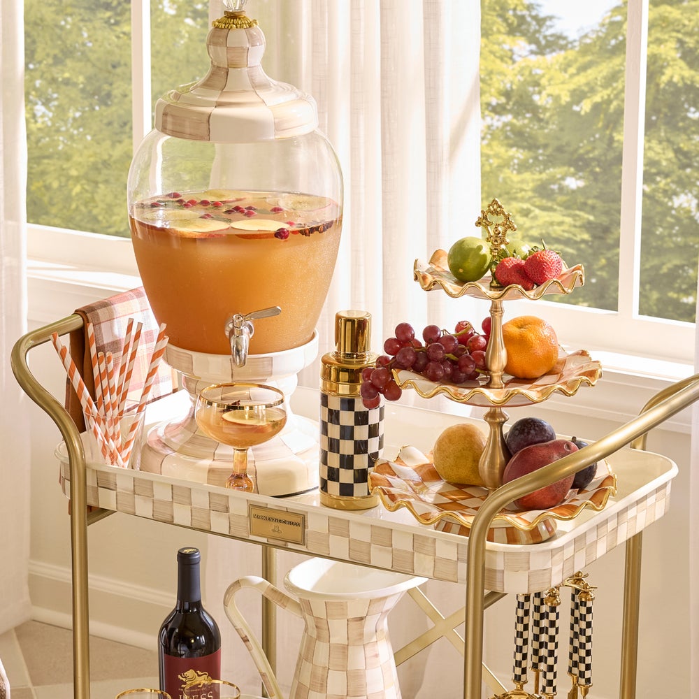 MacKenzie-Childs | Courtly Check 3260 Gold Cocktail Shaker