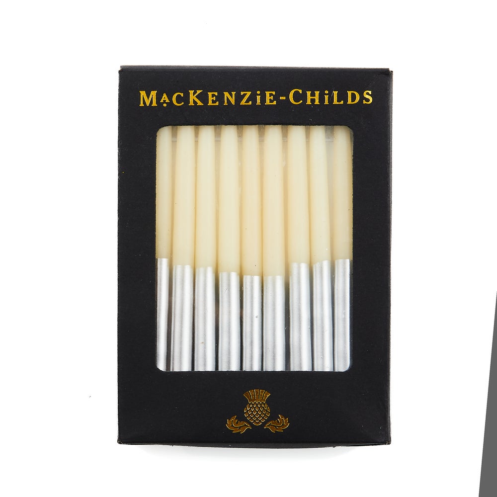 MacKenzie-Childs | Hanukkah Silver Candle Set