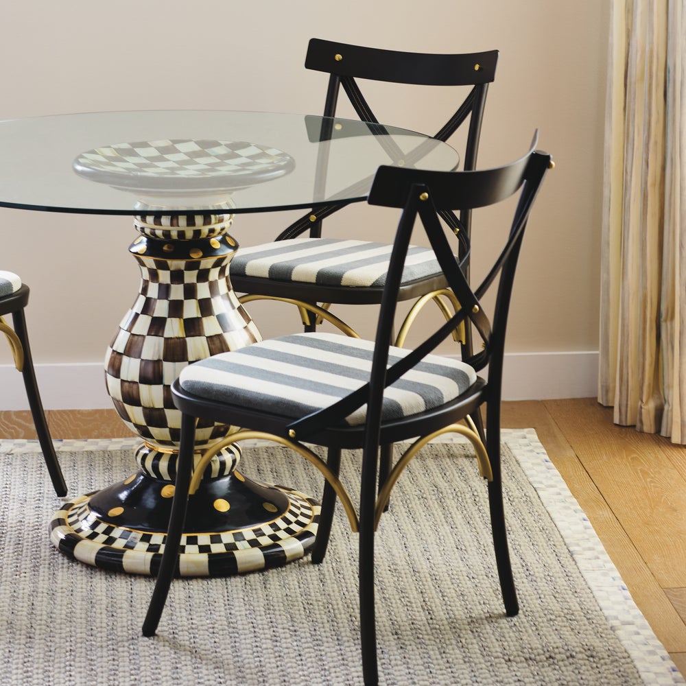 MacKenzie-Childs | Sterling Check Chunky Sisal Wool Grey 8' x 10' Rug