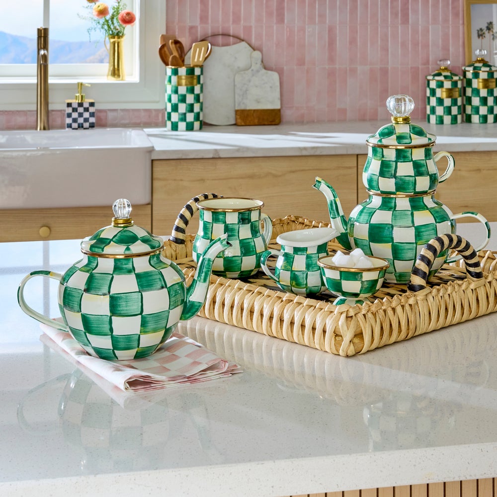 MacKenzie-Childs | Emerald Check Mug