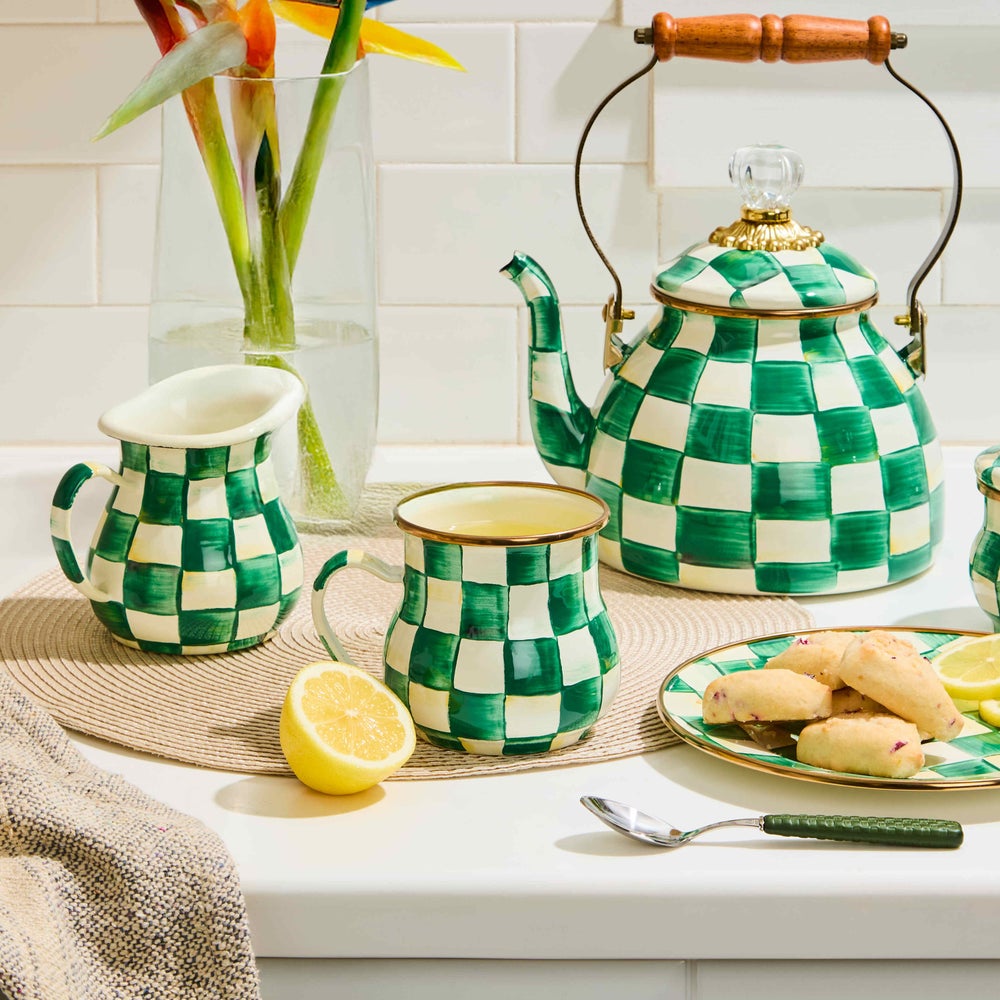 MacKenzie-Childs | Emerald Check Mug