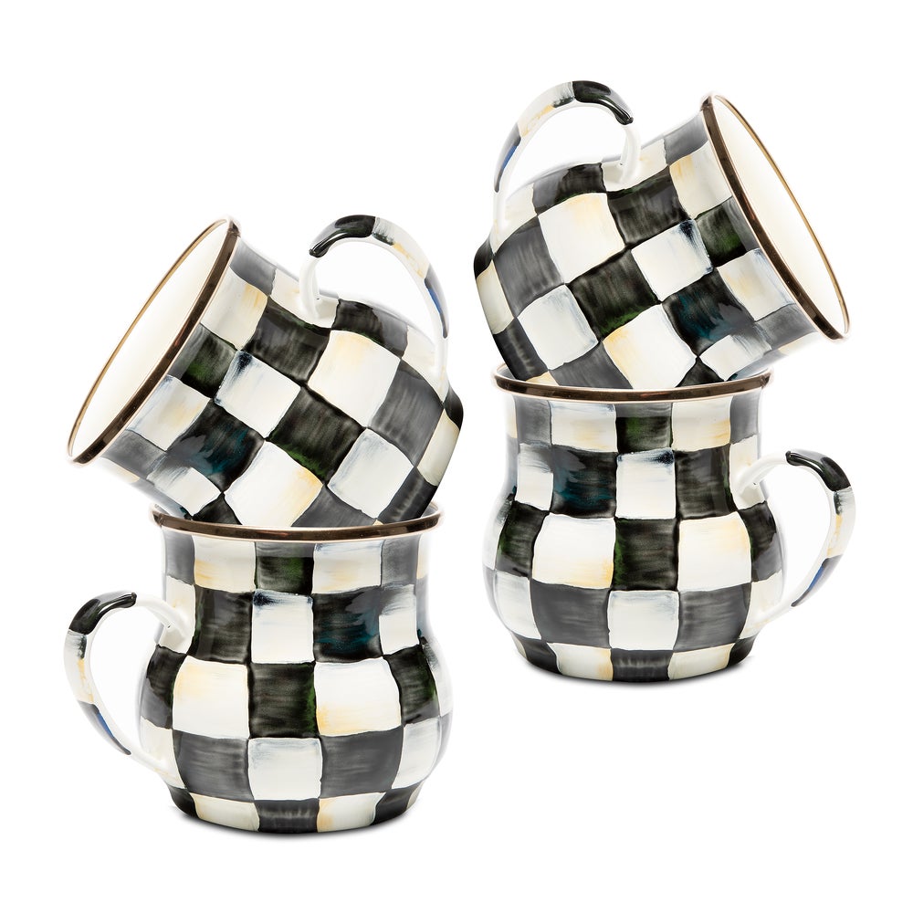 MacKenzie-Childs | Courtly Check Mugs, Set of 4