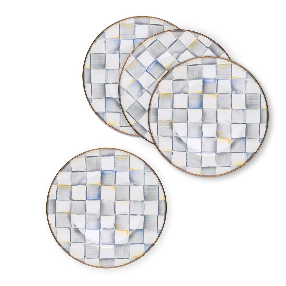 MacKenzie-Childs | Sterling Check Dinner Plates, Set of 4
