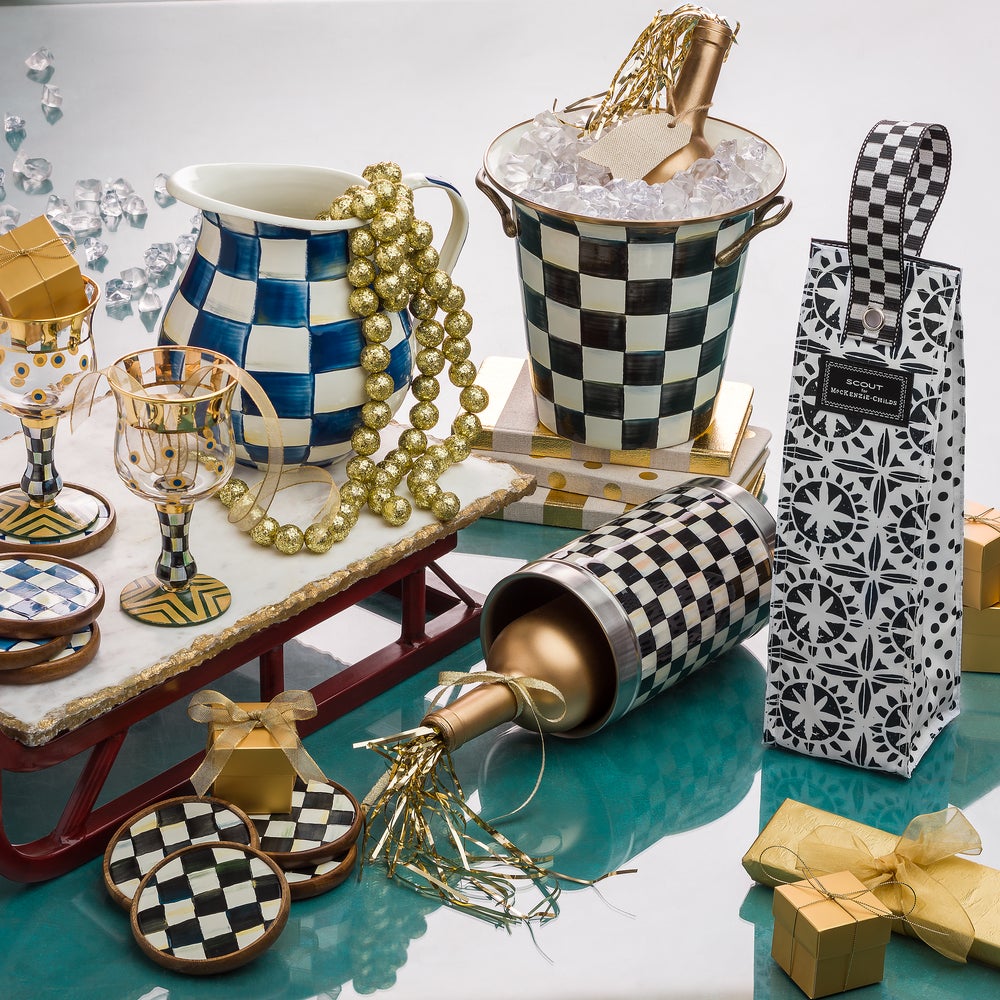 MacKenzie-Childs | Royal Check Pitcher