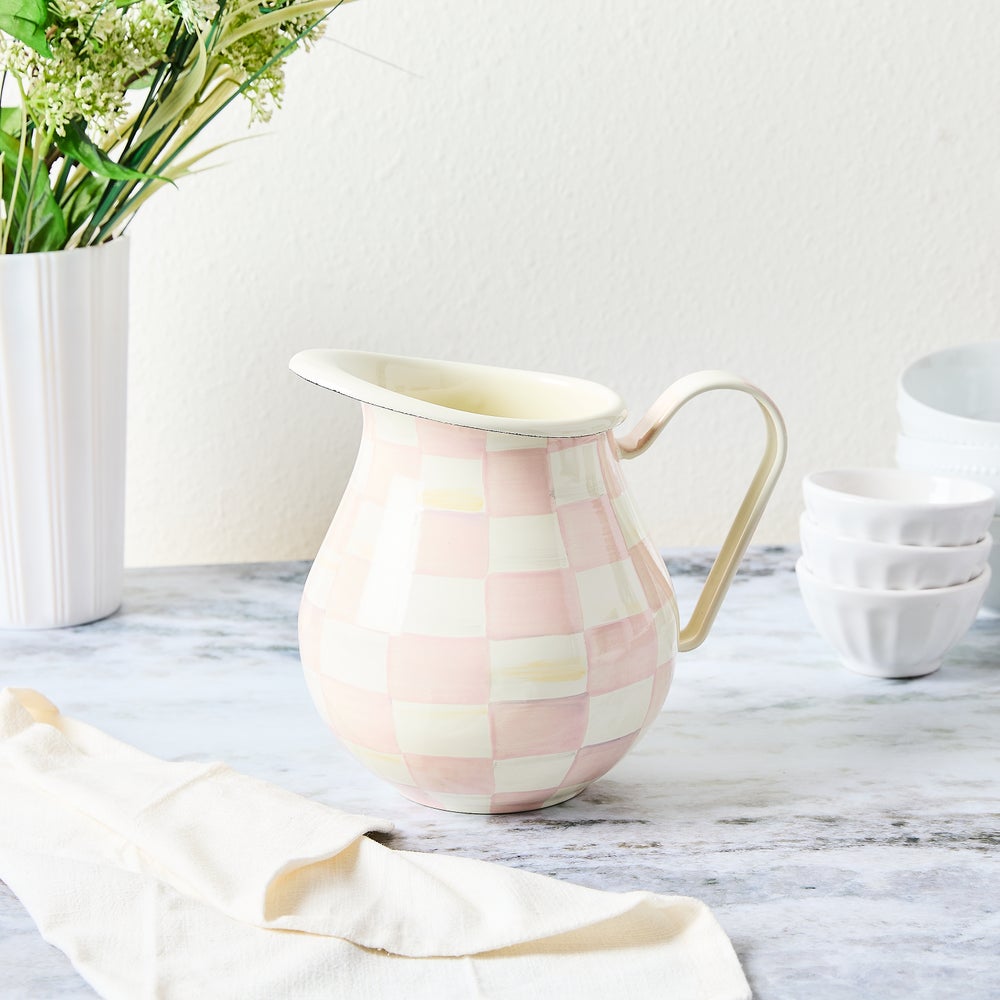 MacKenzie-Childs | Rosy Check Pitcher