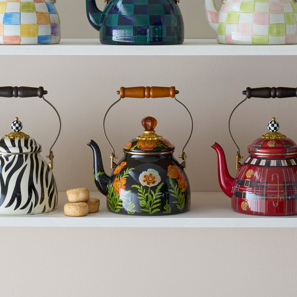 MacKenzie-Childs | Poppy 2 Quart Tea Kettle