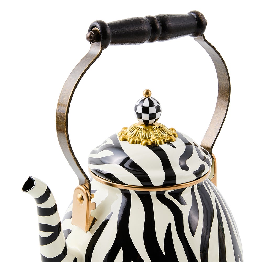 MacKenzie-Childs | Zebra 2 Quart Tea Kettle