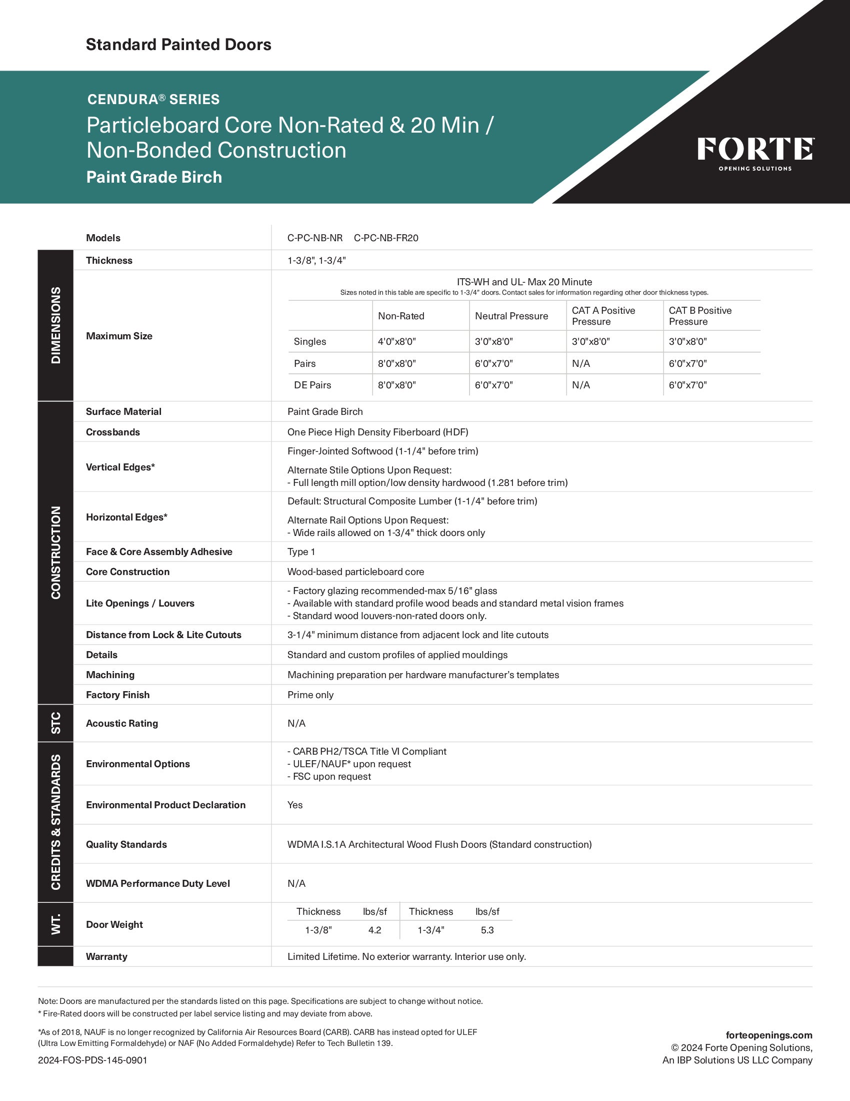 Technical Documents | Forte Opening Solutions