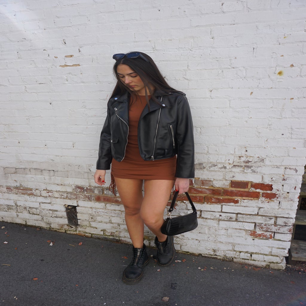 Your Step-by-Step Guide to Wearing a Leather Jacket | Her Campus