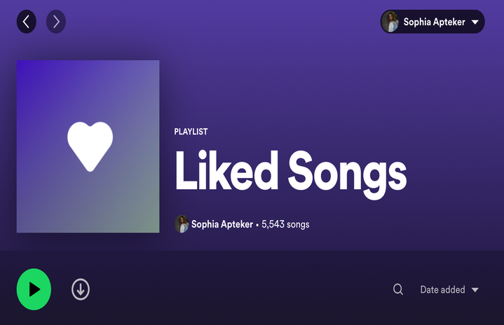 5,543 Liked Songs: A Glimpse into My Memory-Embedded Tracks