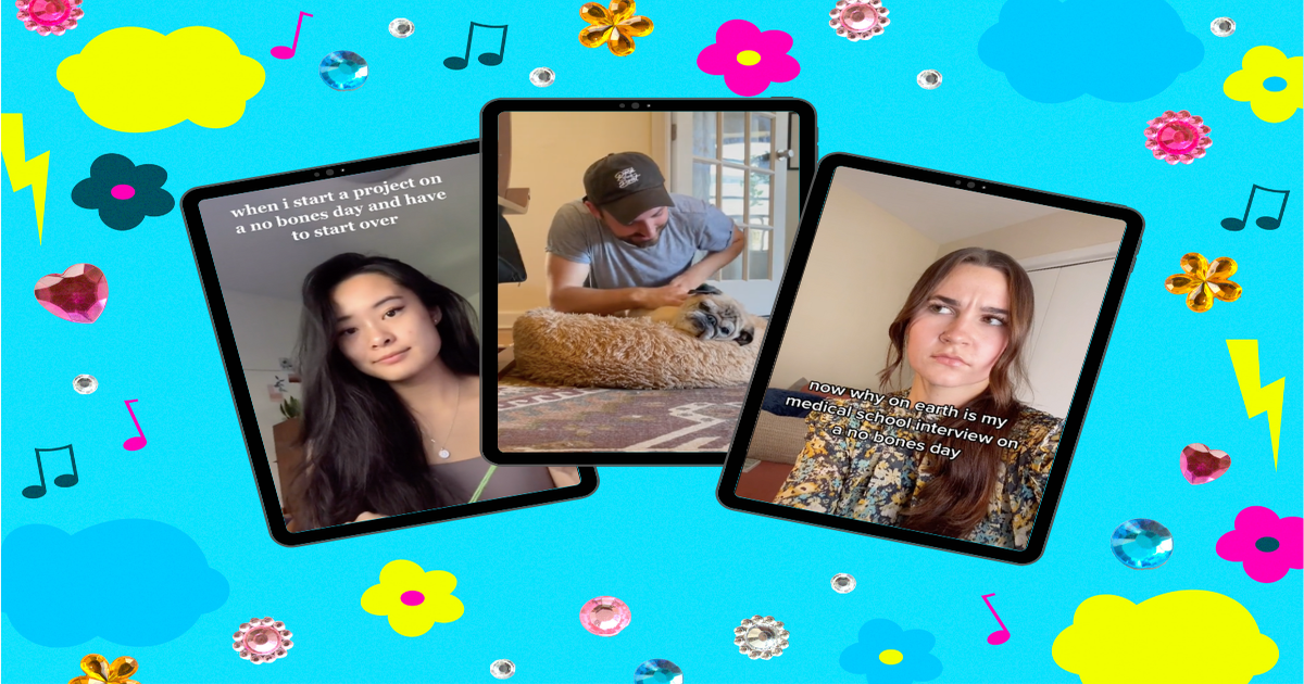 The “No Bones” TikTok Trend Has Creators Questioning Their Productivity