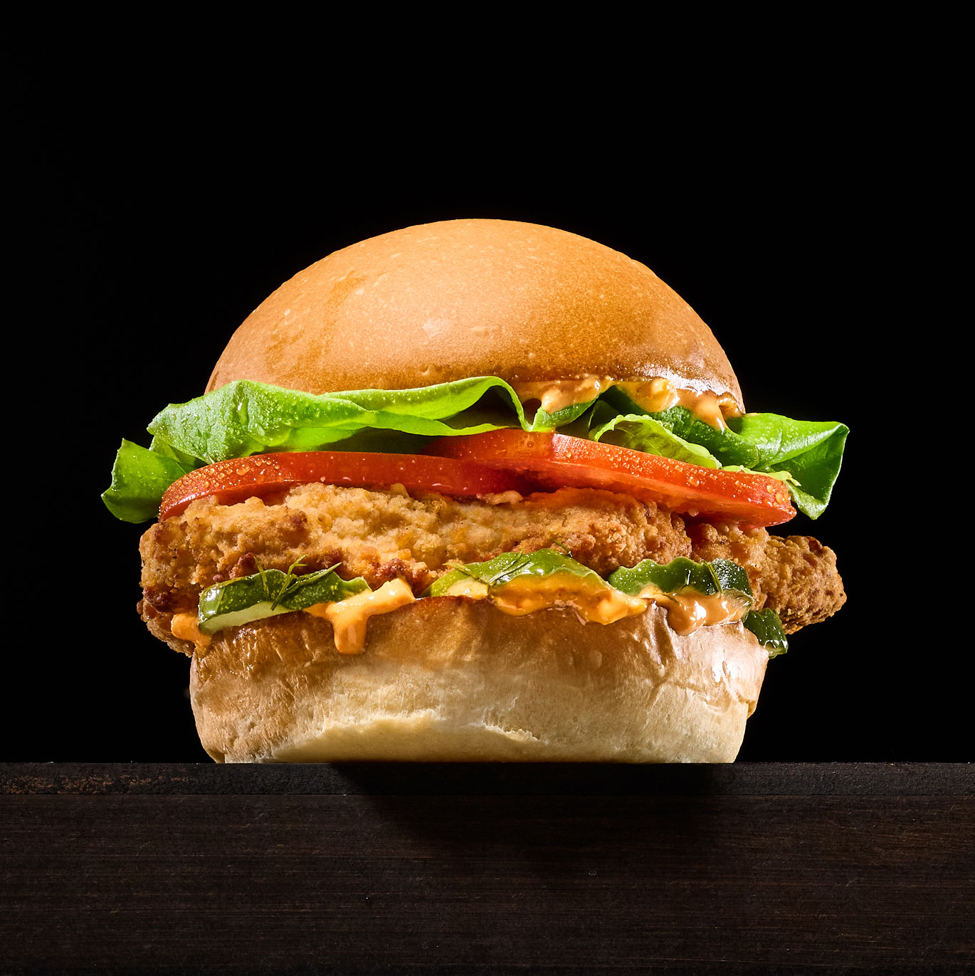 Air-Fried Spicy Plant-Based Chicken Sandwiches | Hy-Vee