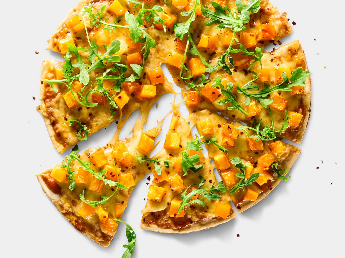 Roasted Pumpkin-and-Gouda Pizza | Hy-Vee