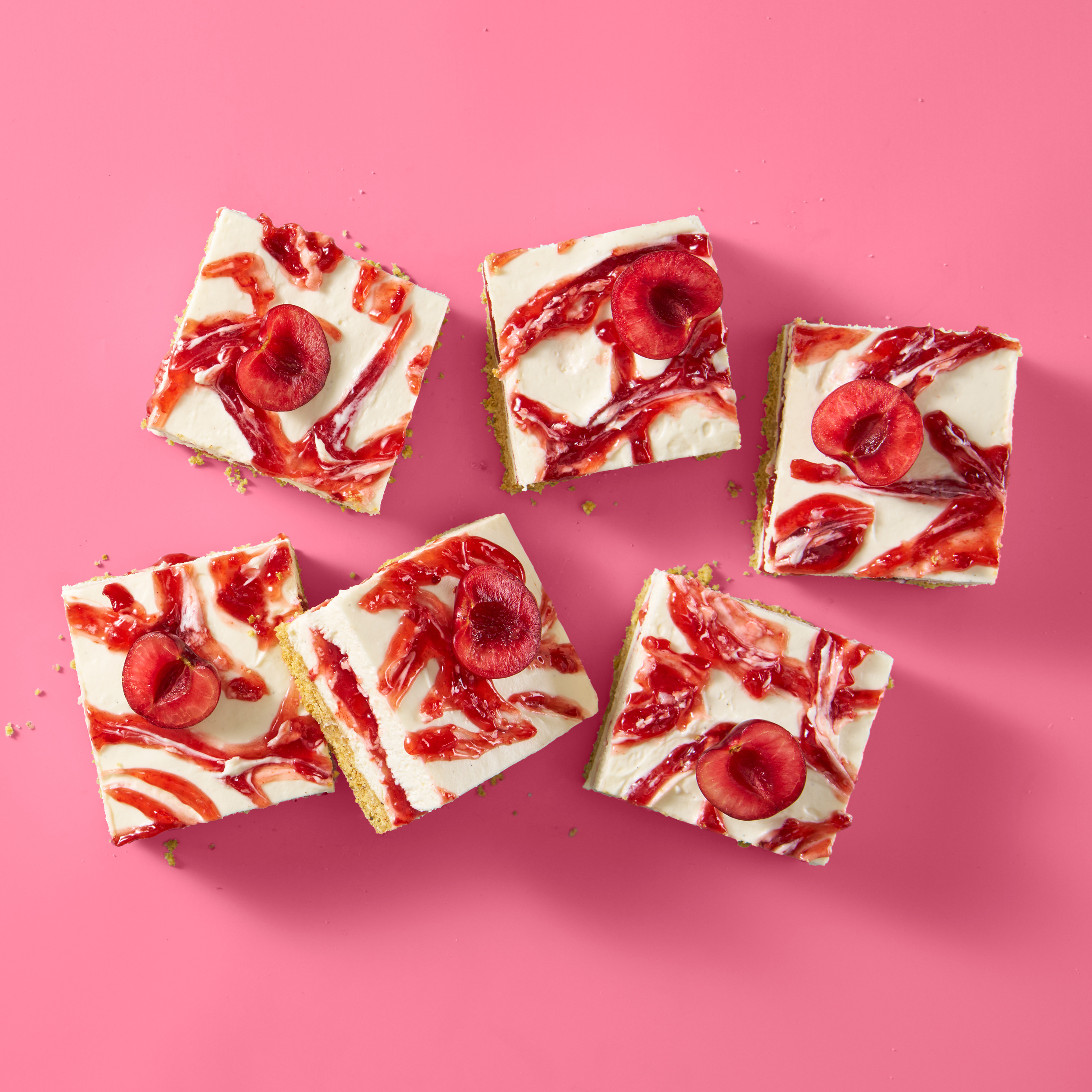 No-Bake Cherry Cheesecake Bars | Hy-Vee