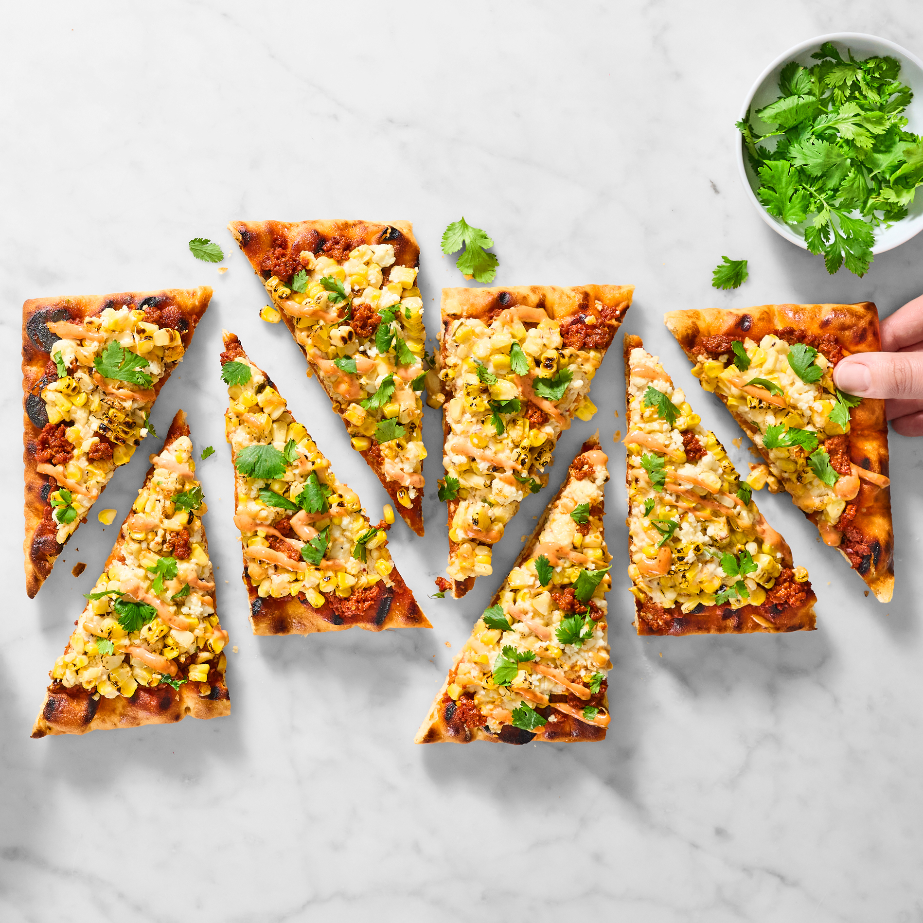 Grilled Elote & Chorizo Flatbread | Hy-Vee