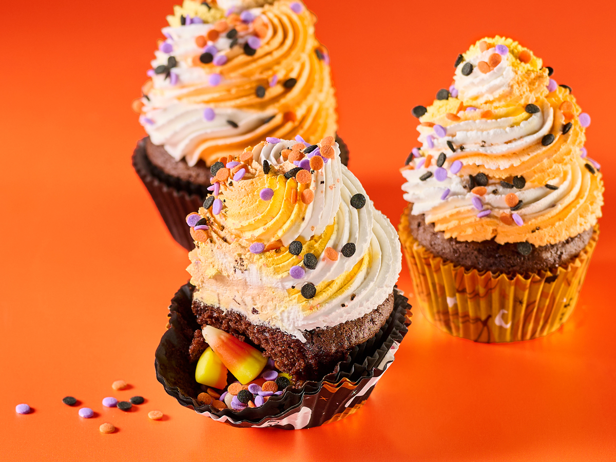 Candy Corn Confetti Cupcakes | Hy-Vee