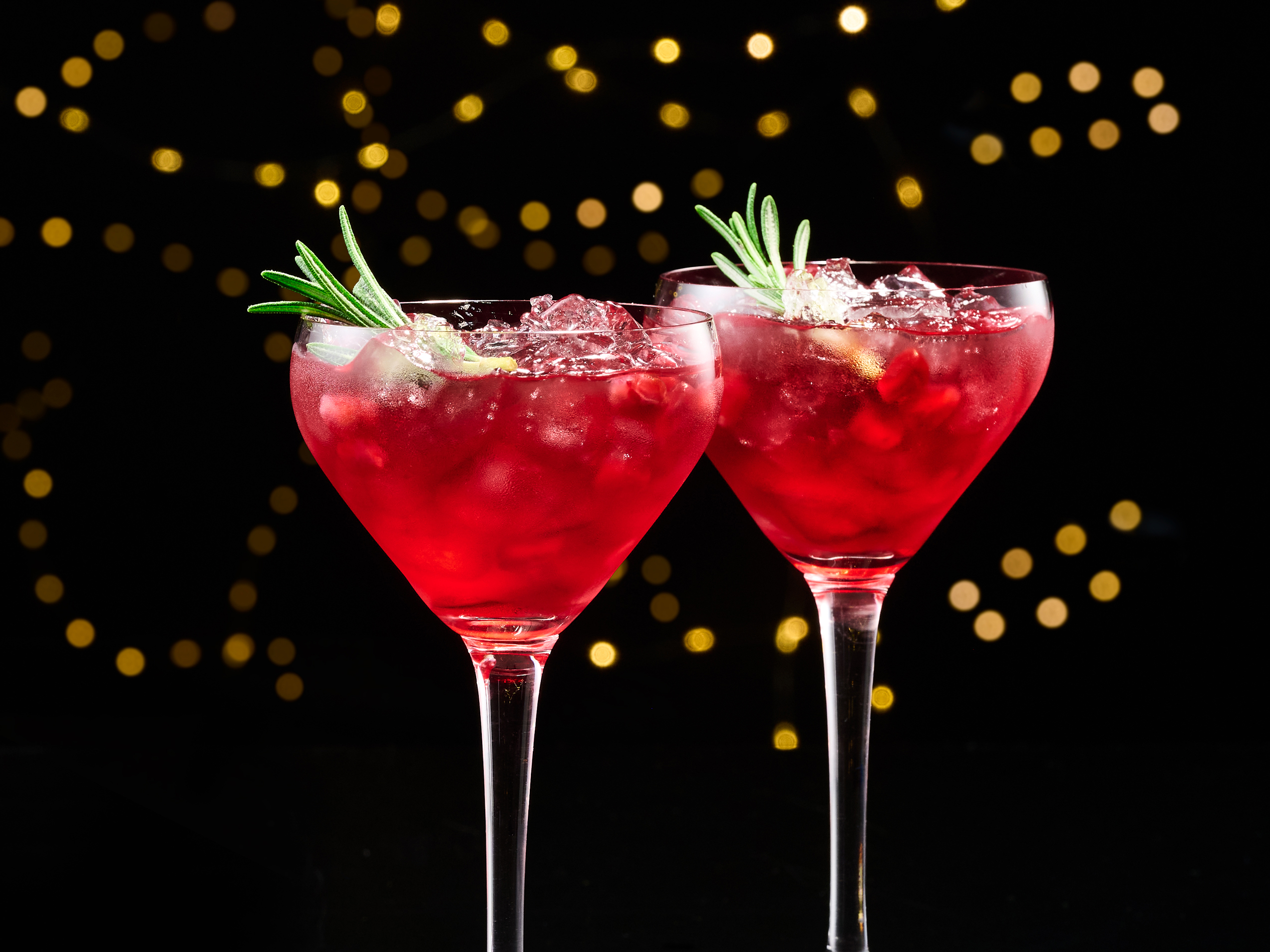 Pomegranate-Rosemary Mocktails | Hy-Vee