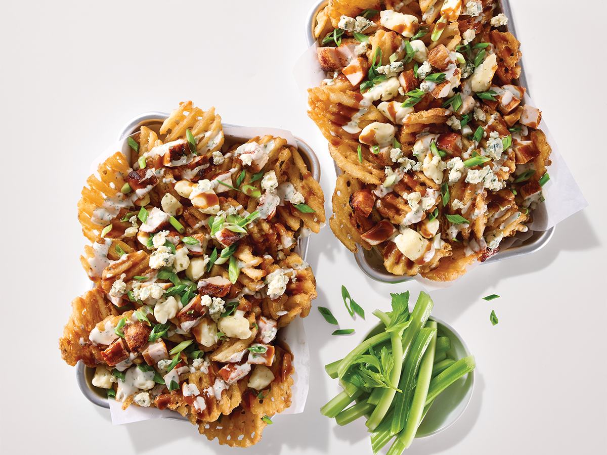 Buffalo Chicken Poutine | Hy-Vee
