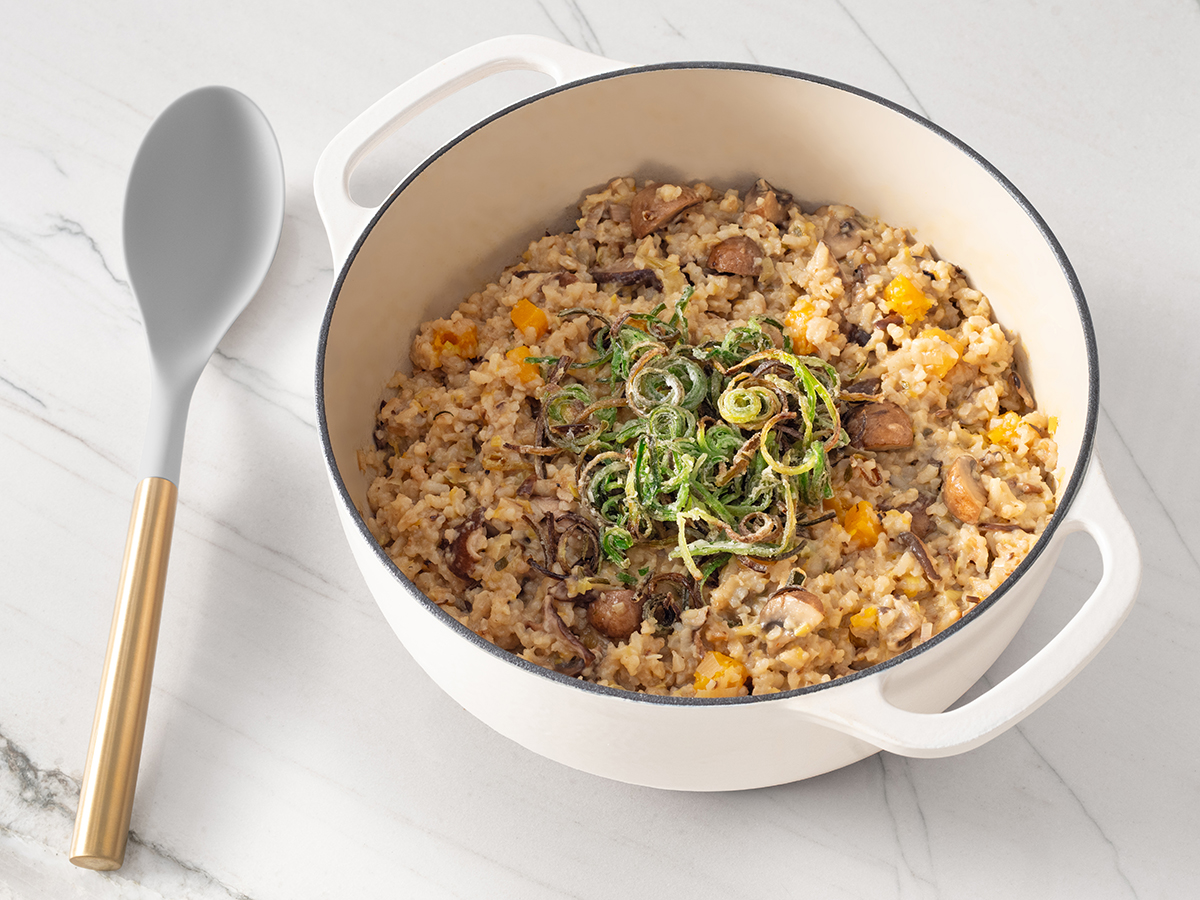 Mushroom 'n' Butternut Baked Risotto | Hy-Vee