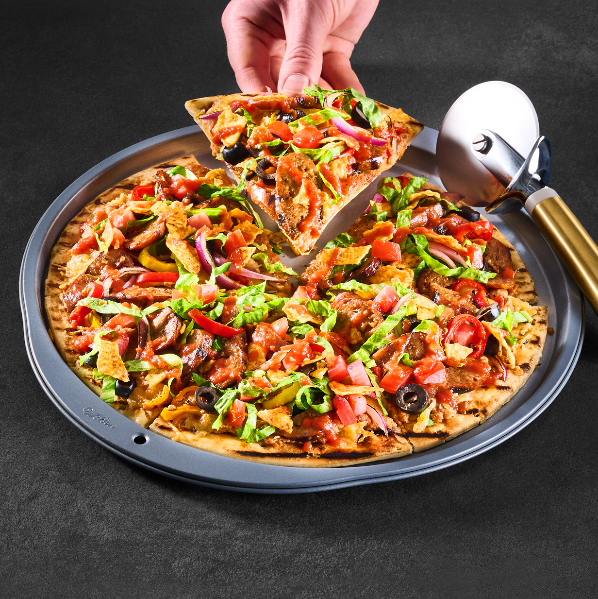 Grilled Taco-Brat Pizza | Hy-Vee