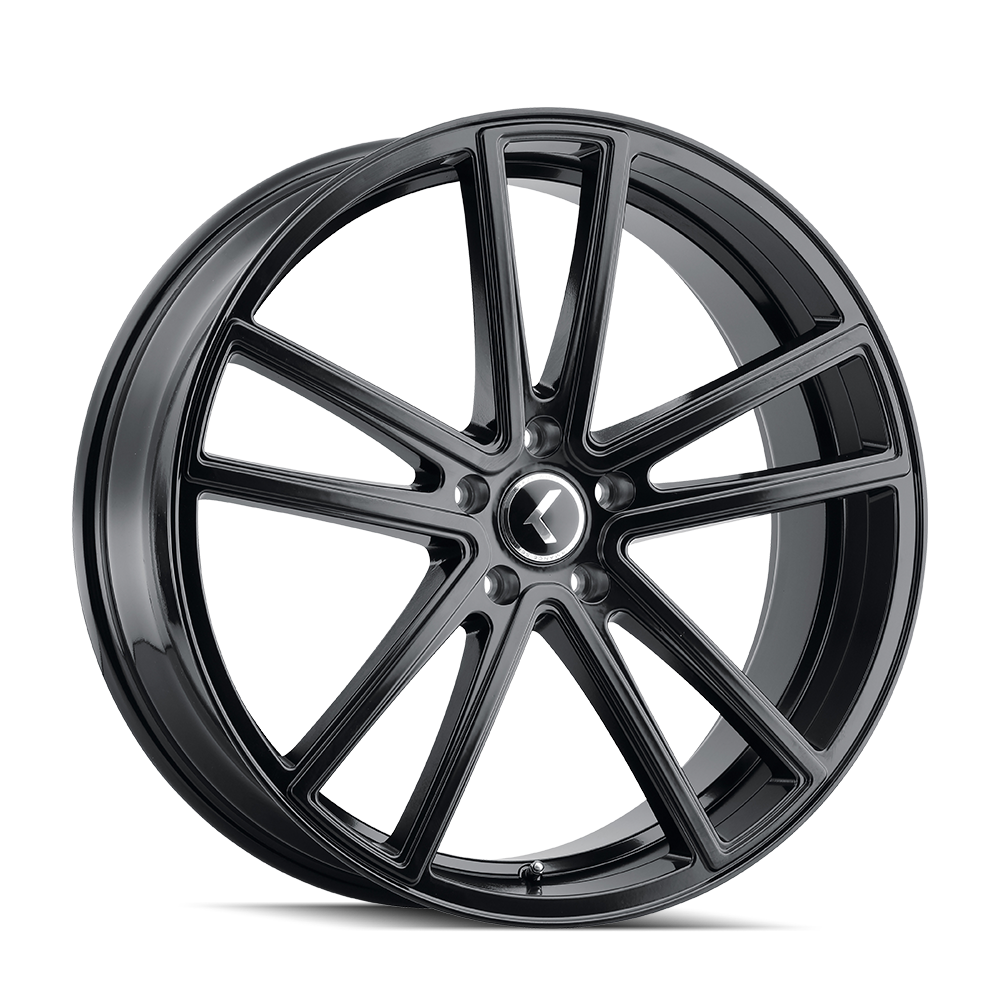 Kraze Wheels KR190 Lusso 22x9.5 +30 Gloss Black 6x139.7 6x5.5 (QTY 1 ...