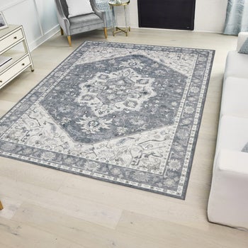 Wyatt & Ash Washable Indoor Area Rug, Darya 5'3" x 7'5" | Costco