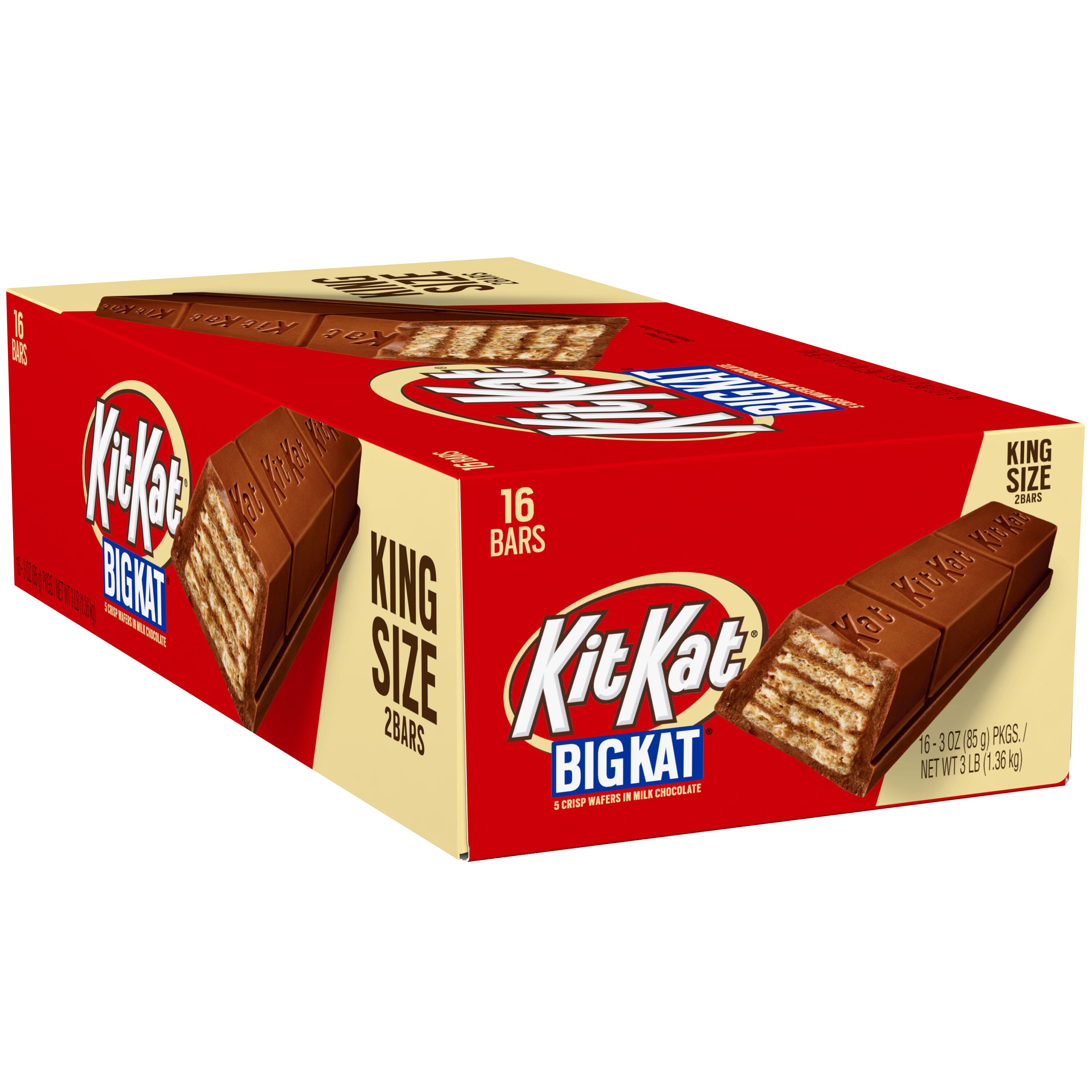 Kit Kat Big Kat, King Size, 3.0 oz, 16 ct | Costco