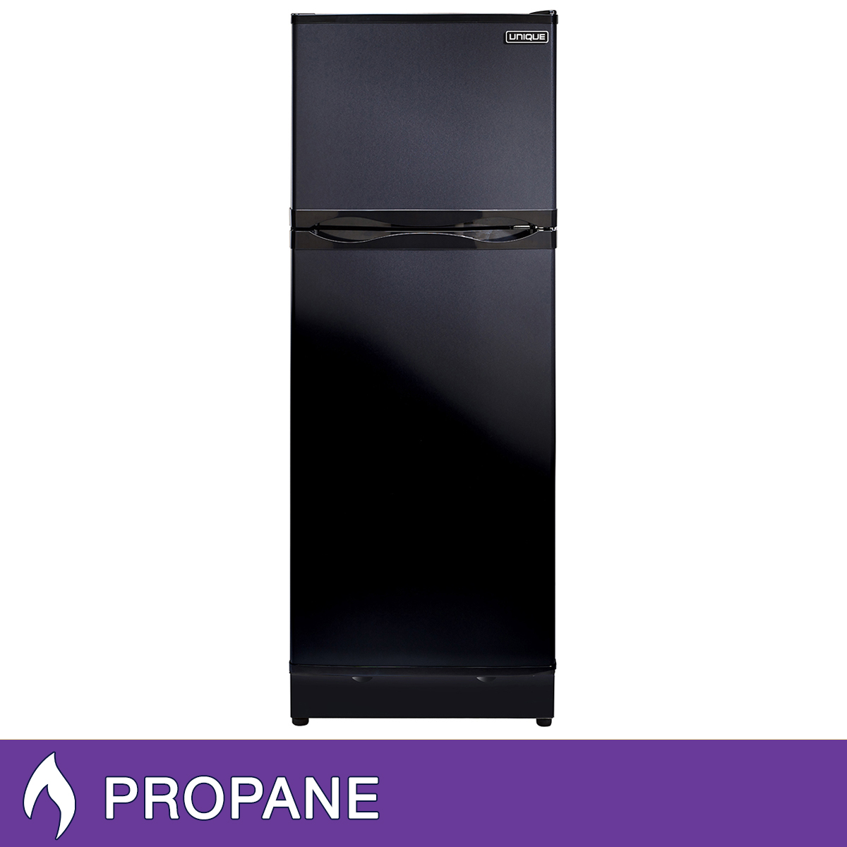 Unique Off-Grid 24 in. 8.0 cu. ft. Black Propane Top Freezer ...