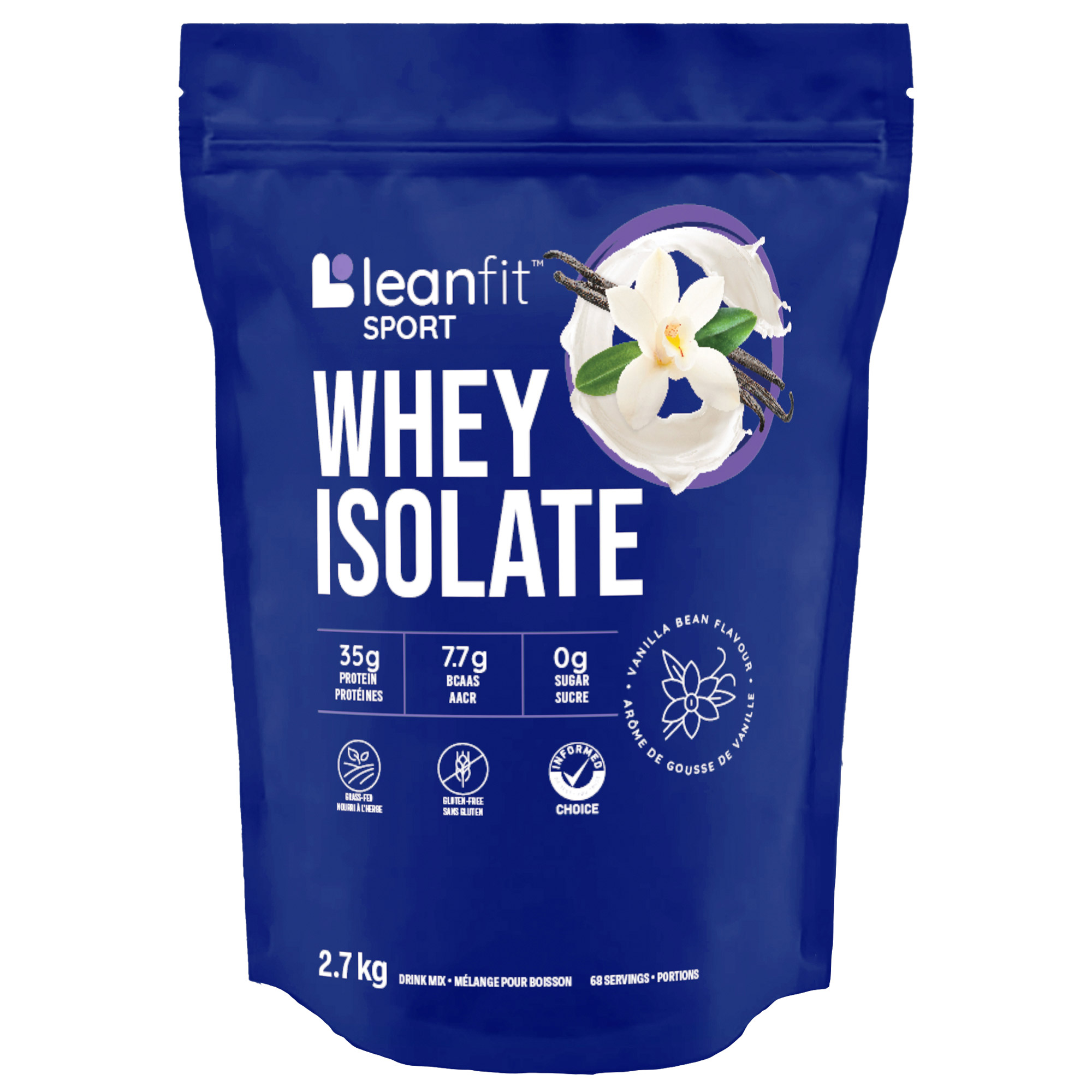 LEANFIT Sport Whey Isolate, Vanilla | Costco