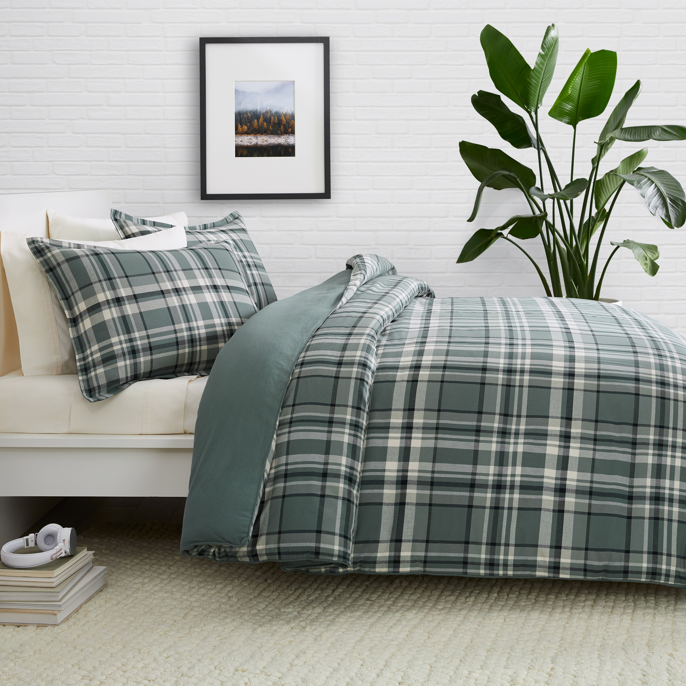 Pendleton Comforter Set, Stanfield Plaid | Costco