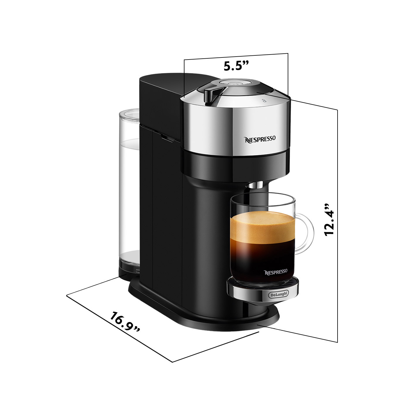 Nespresso Vertuo Next Deluxe with Aeroccino 3 and 32 Capsules | Costco