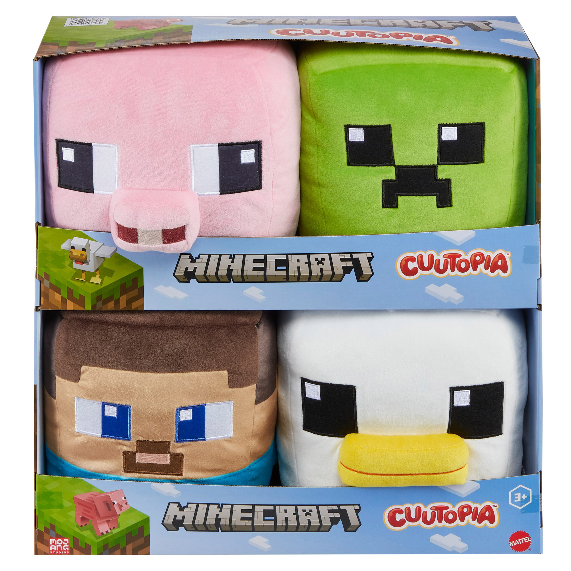 Minecraft Cuutopia 10” - 4 Pack Plush Assortment | Costco