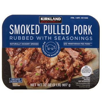 Kirkland Signature Smoked Pulled Pork, Rubbed with Seasonings, 2 lbs ...