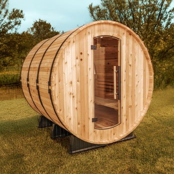 Almost Heaven Saunas Vista 6-person Outdoor Barrel Sauna | Costco