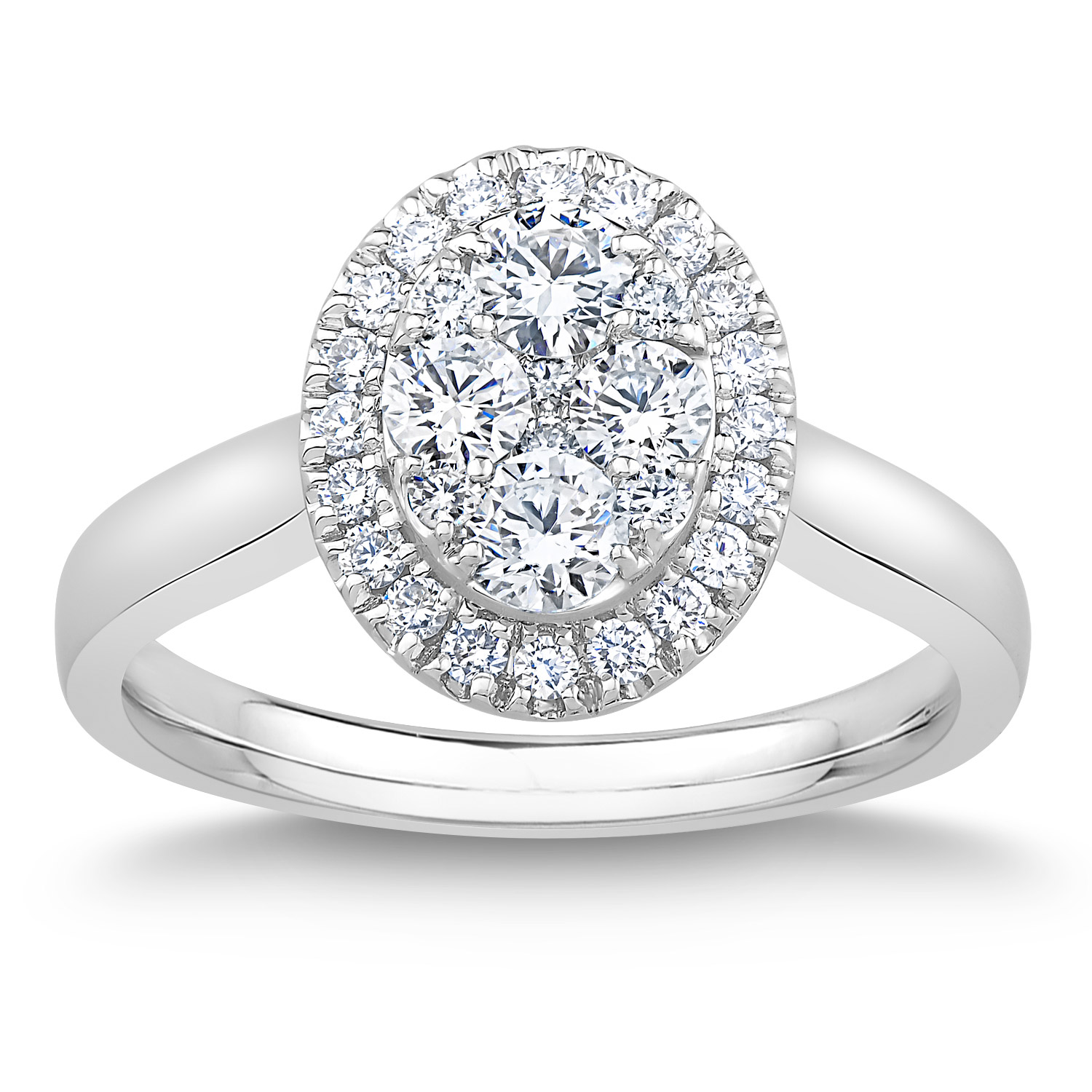 Round Brilliant Composite Diamond Ring (0.75 ctw) | Costco
