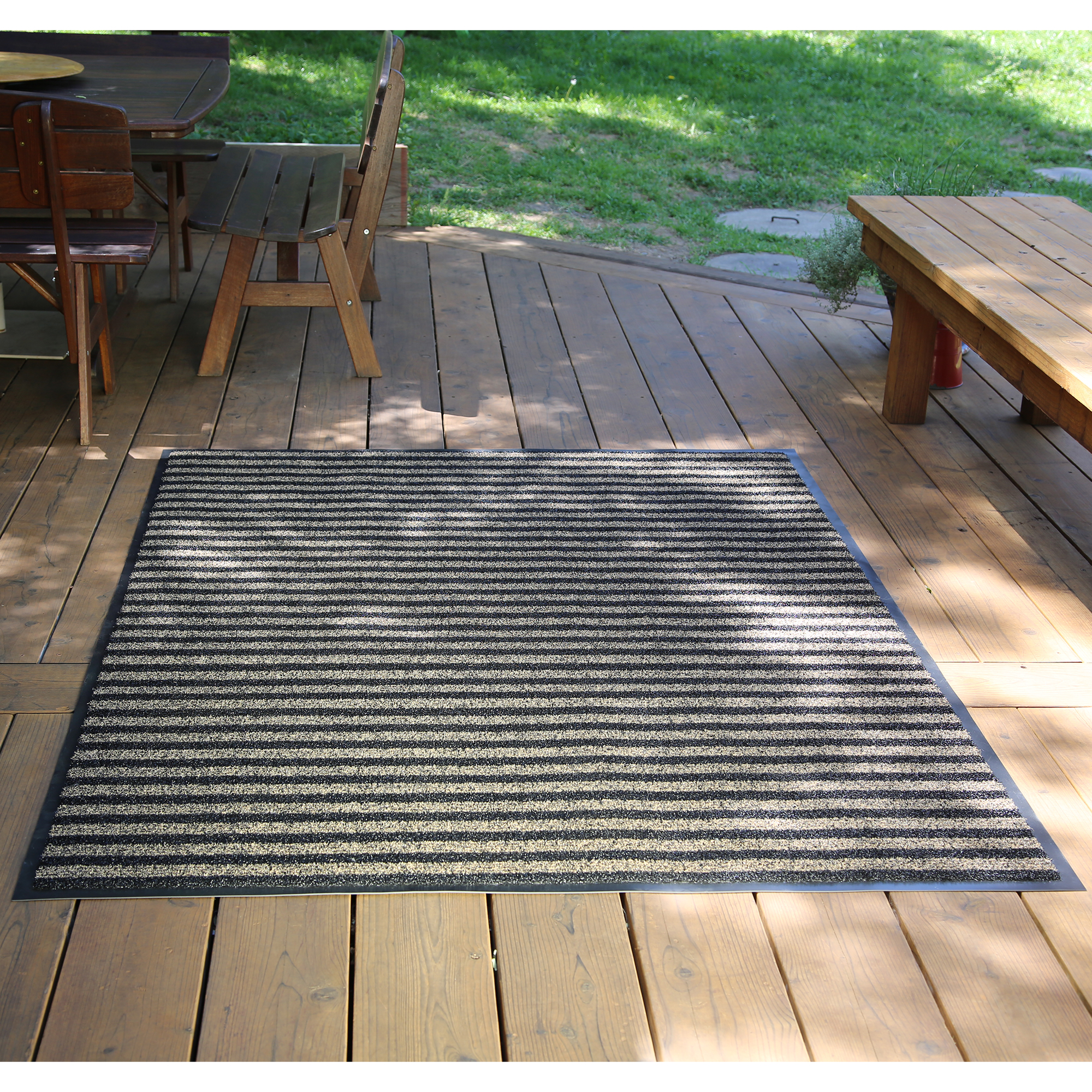 Zebra Brush All Weather Area 6 ft. 7 in. x 5 ft. Rug | Costco