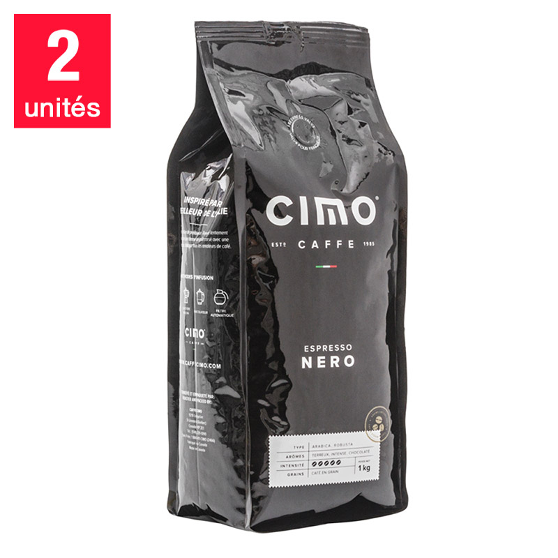Caffe Cimo café en grains nero, 2 x 1 kg | Costco