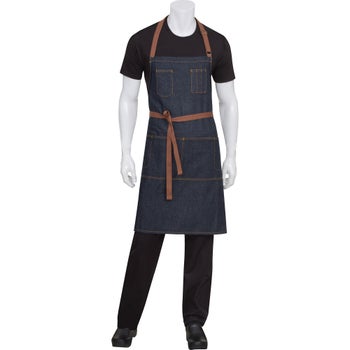 Chef Works Denim Bib Apron, 34 in x 30 in | Costco