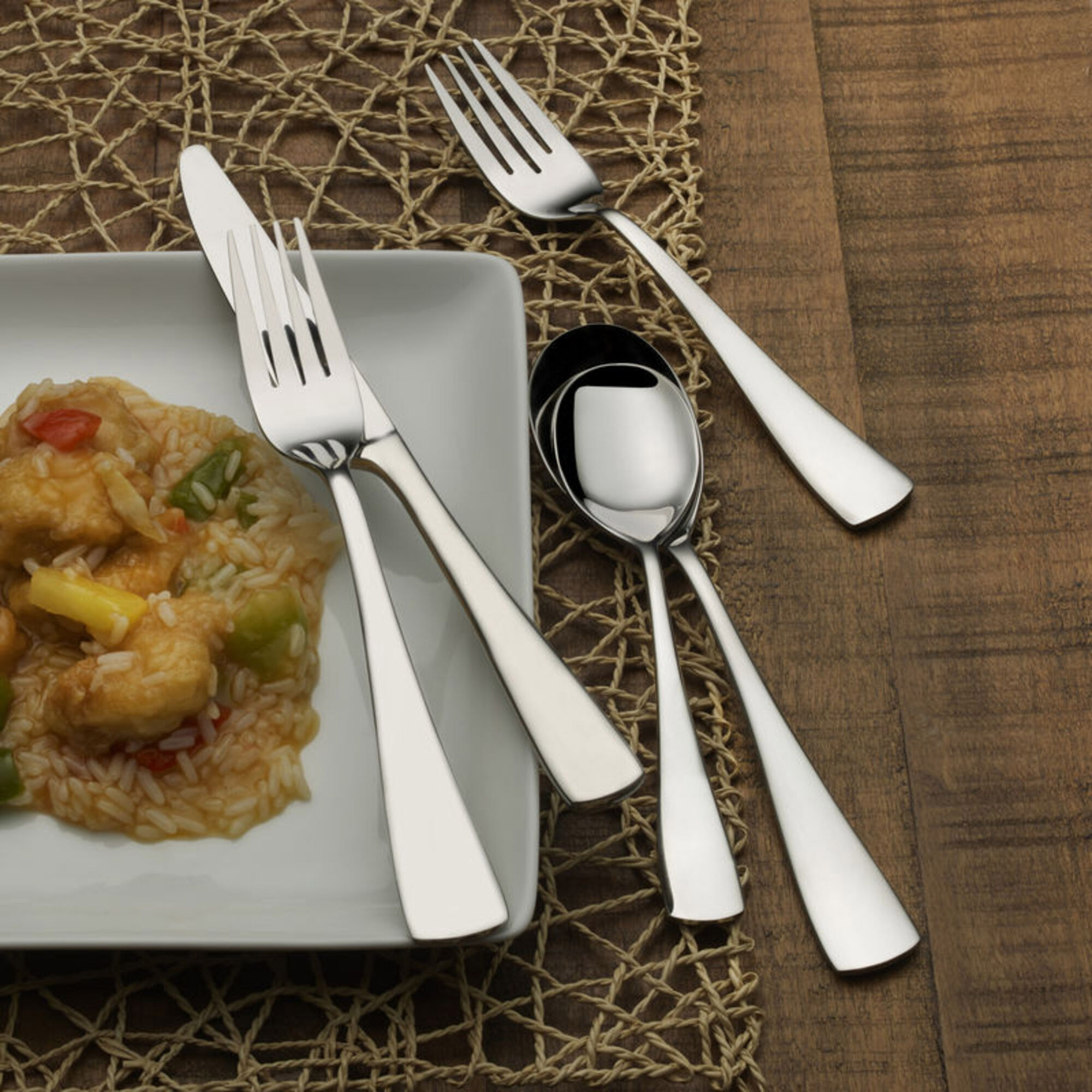 Mikasa Serena 60-pc Forged Flatware Set | Costco