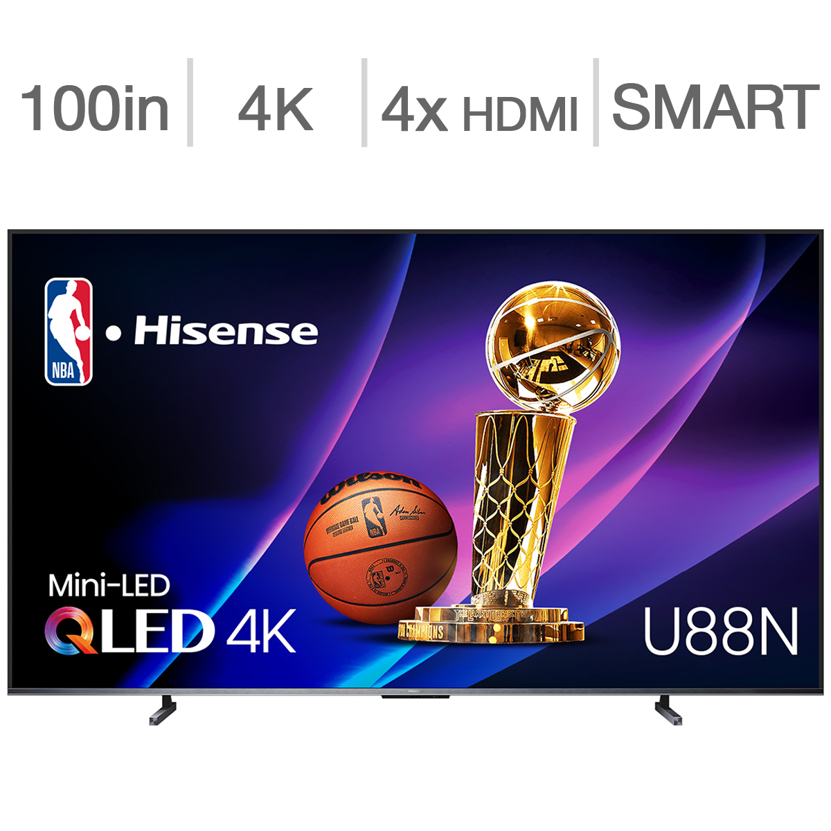 Hisense 100" Class - U88N Series - 4K QLED Mini LED Pro TV | Costco