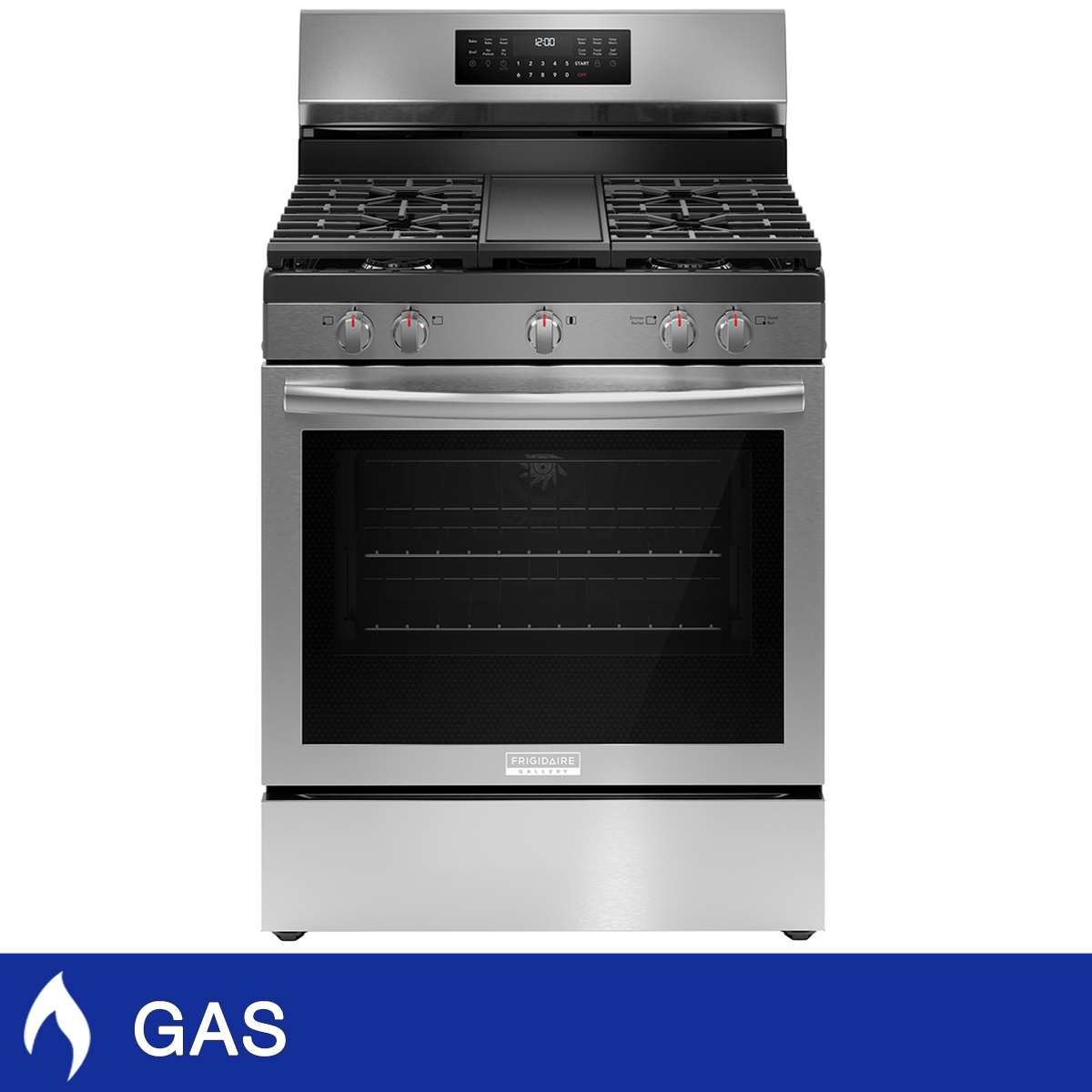 Frigidaire Gallery 30 in 5.1 cu ft. Gas 5-Burner Range with Total ...