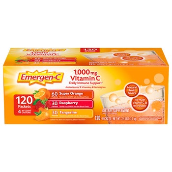 Emergen-C 1000 mg Vitamin C Daily Immune Support Variety Pack Drink Mix ...
