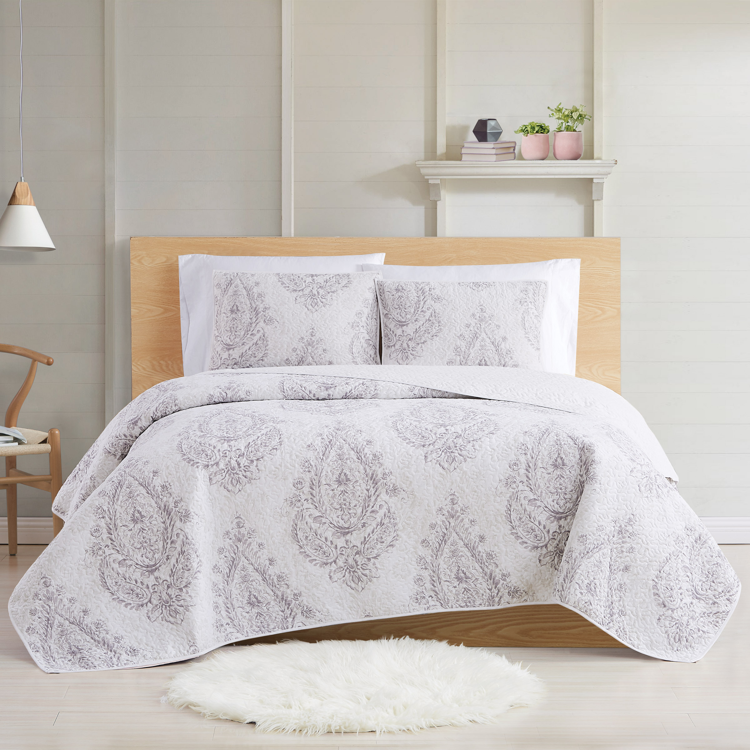 Cottage Classics Damask 3-piece Comforter Set | Costco